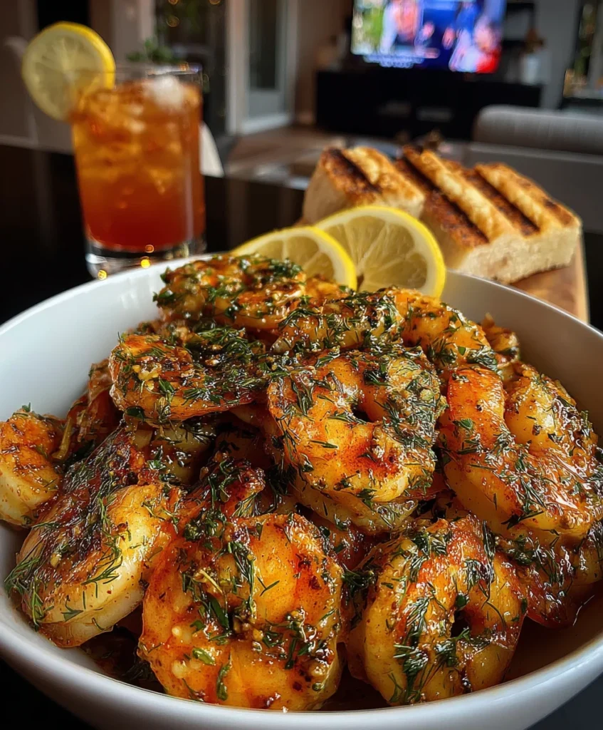 Lemon Pepper Shrimp with Paprika, Garlic, and Fresh Dill - recipesluna.com