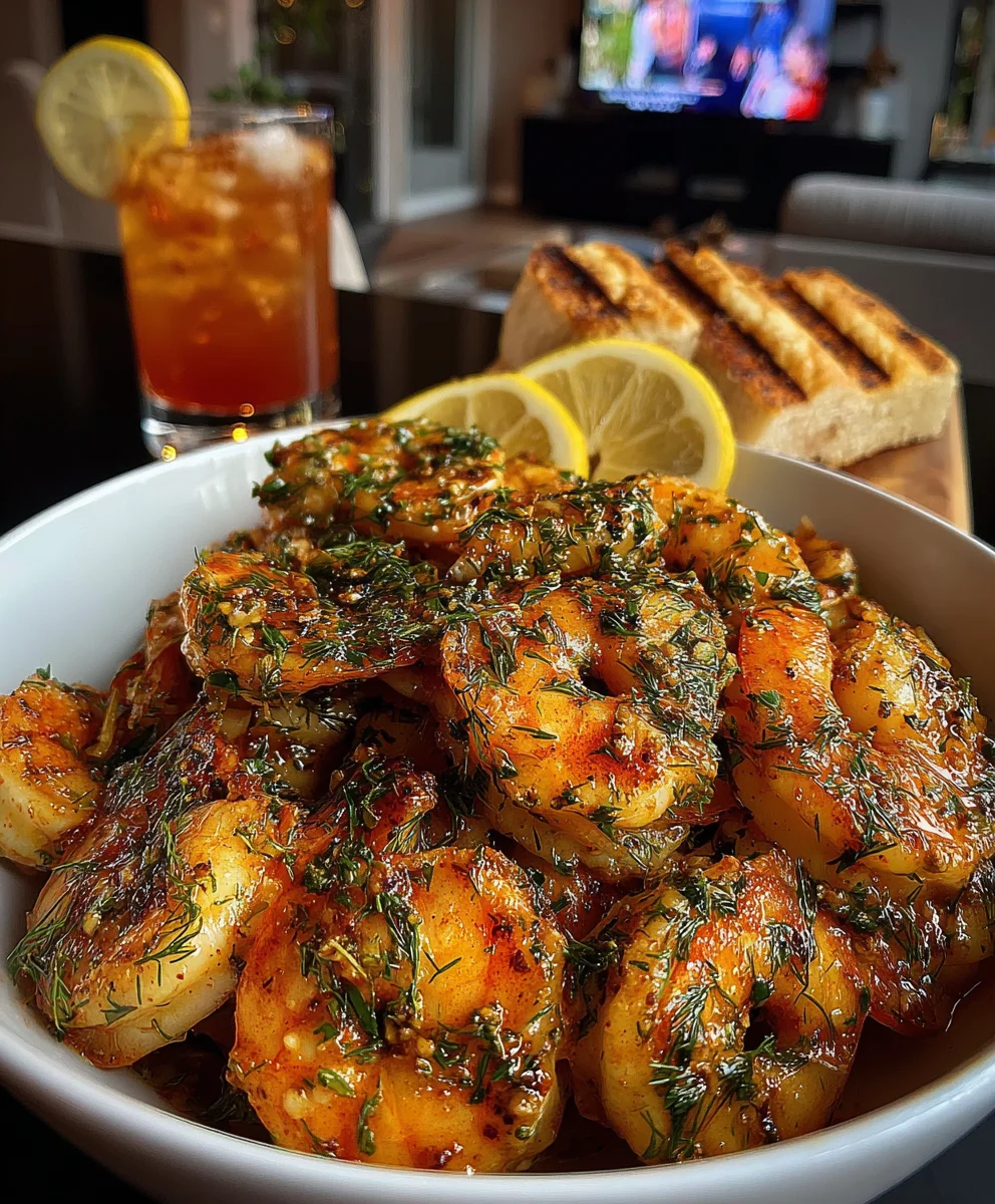 Lemon Pepper Shrimp with Paprika, Garlic, and Fresh Dill - recipesluna.com